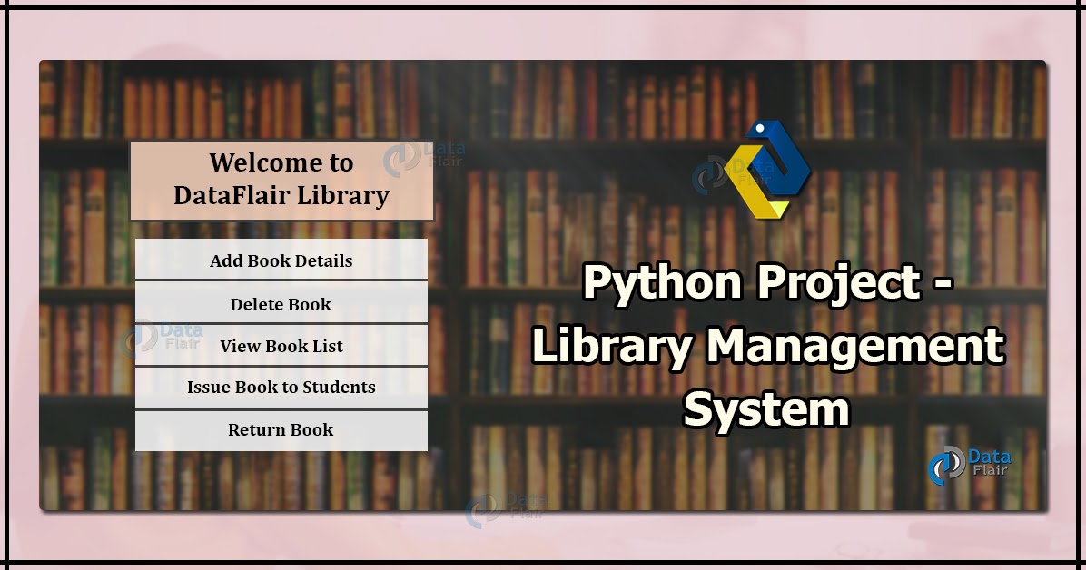 Library management project || OOP || Python 3 - Ahamed's Blog