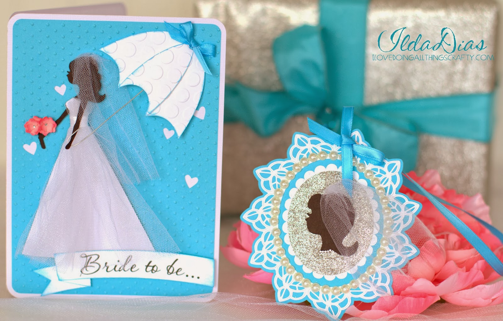 I Love Doing All Things Crafty: Something Blue Bridal Shower Card and ...
