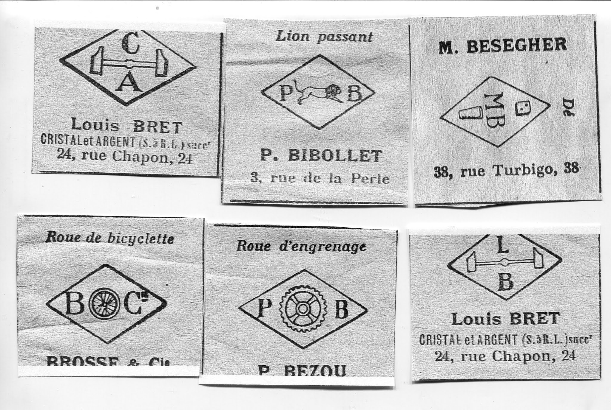 BIJOUX ET PIERRES PRECIEUSES: 115 poinçons des années 1930