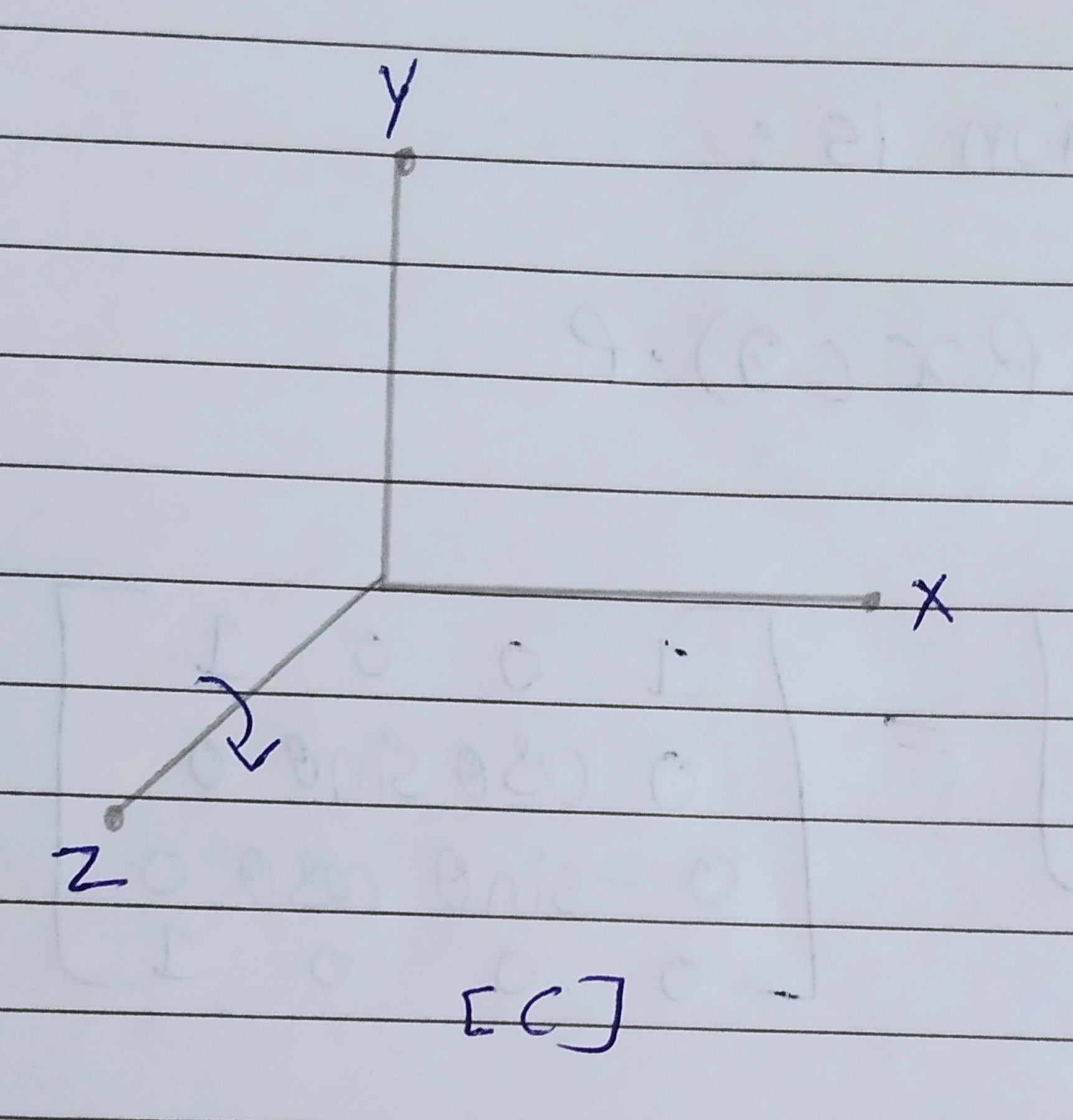 Write Down The Equation And Transformation Matrix For 3D Rotation About ...