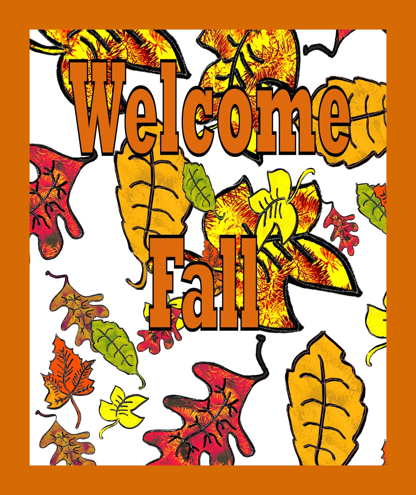 Children's Gems In My Treasure Box: Welcome Fall Letter Posters