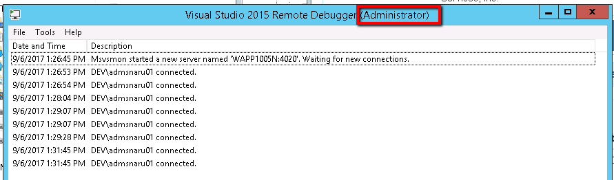 .NET: Remote debugging with Visual Studio 2015
