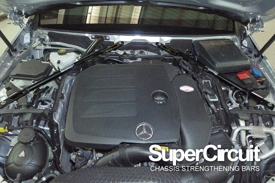 SUPERCIRCUIT CHASSIS STRENGTHENING BARS: Mercedes Benz C300 (W205 ...