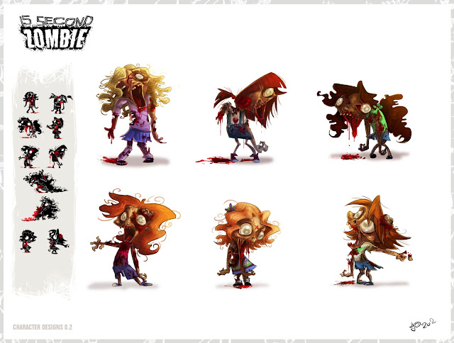 15 Second Zombie: First Character Designs
