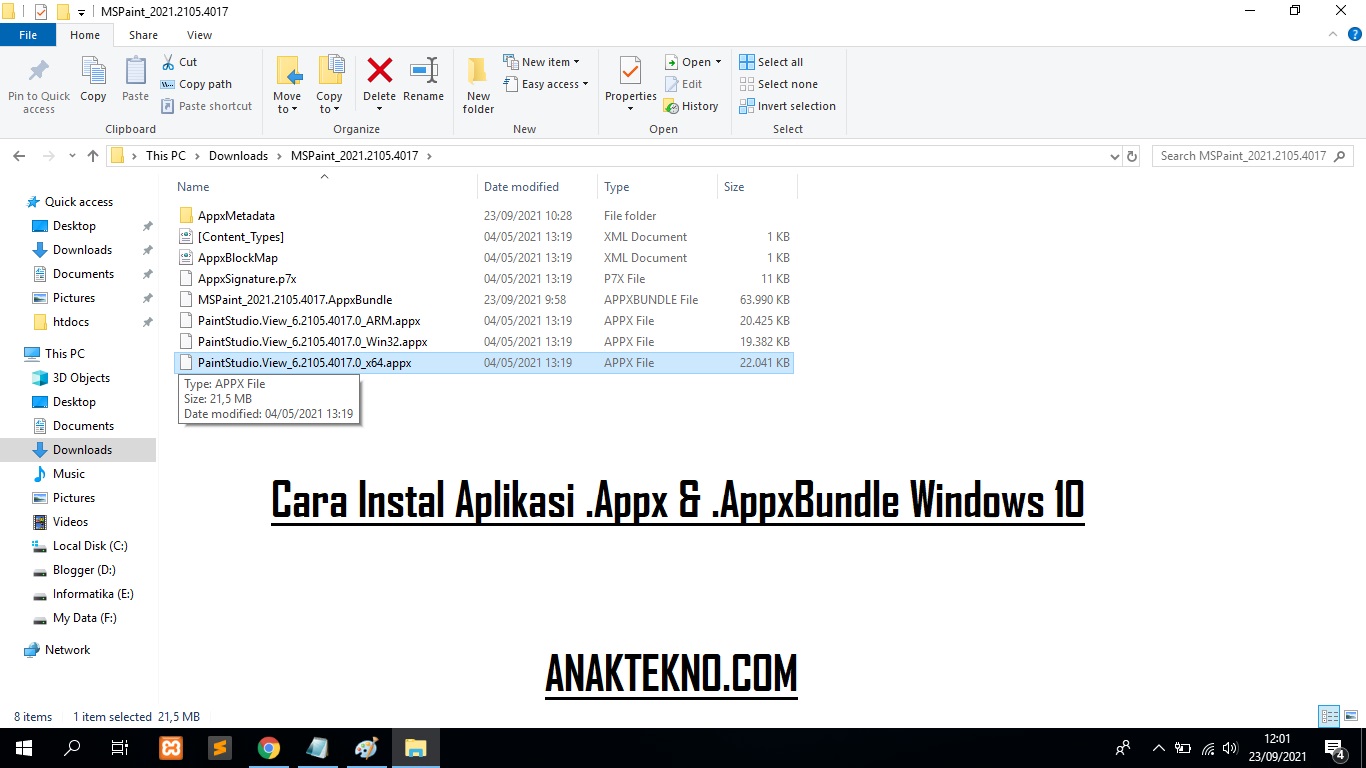 Cara Menginstal Aplikasi .AppxBundle atau .Appx di Windows 10