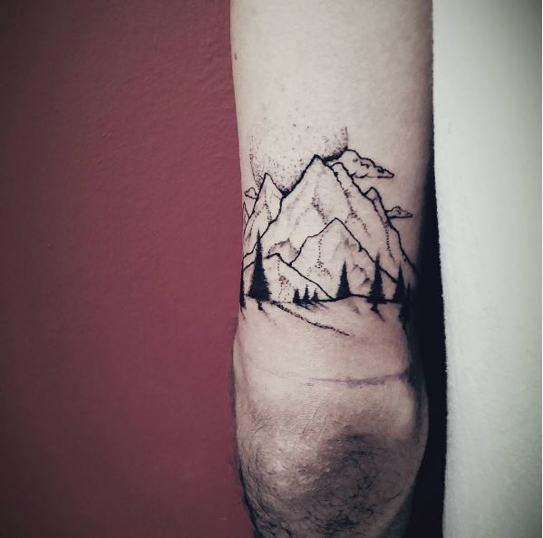 180+ Mountain Landscape Tattoos For Guys (2020) Scenic Designs | Tattoo ...