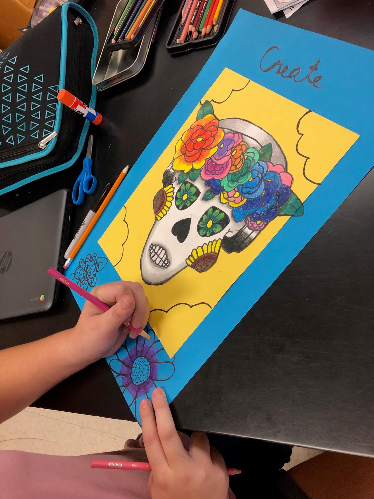 The Lost Sock : Day of the Dead art
