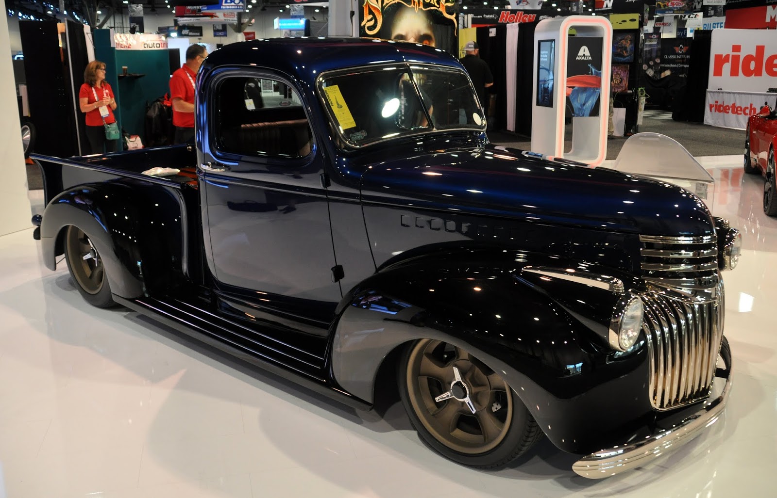 Just A Car Guy: Big Oak Garage's 42 Chevy in the Axalta booth, where ...