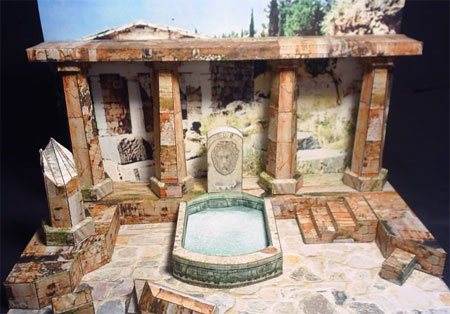 Papercraft - Diorama Ancient Greco Roman Ruins - Papercraft4u | Free ...
