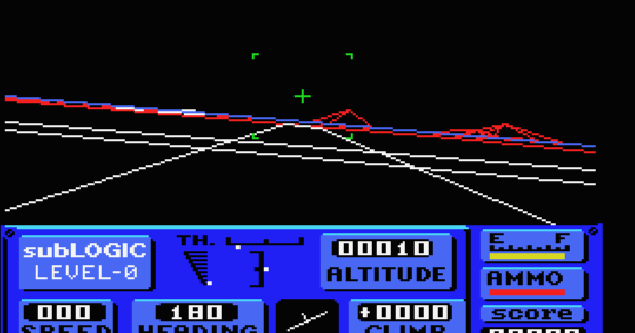8 Bits Wiki: Flight Simulator Sublogic 1986 (MSX)