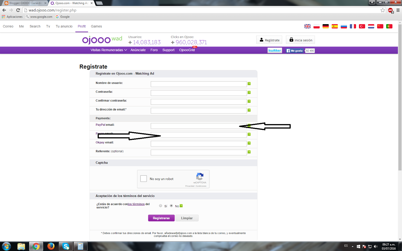 OJOOO Gana dinero con OJOOO YAAAA TRUCO: OJOOO TE PAGA POR VER ...