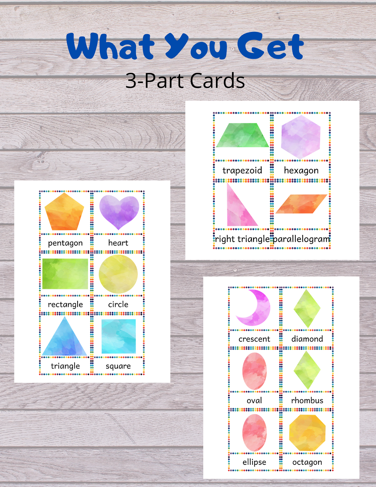 Messy, Beautiful, Fun: Printable Shapes Pack Teaches All These Shapes!