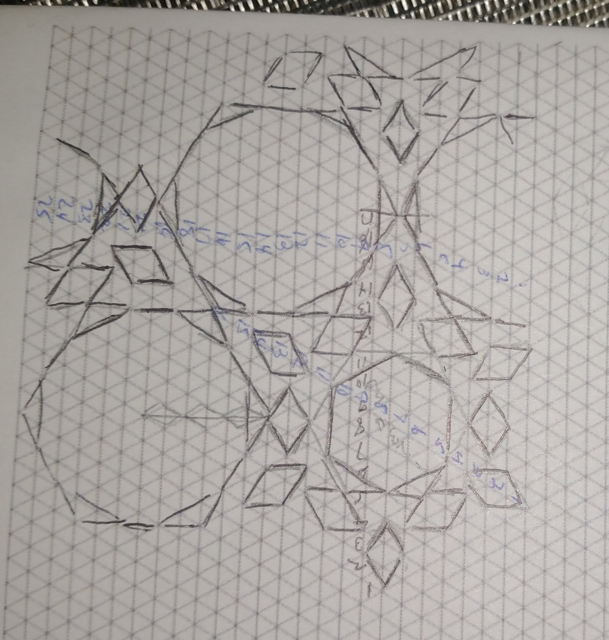 Rhombus Circus Origami Tessellation