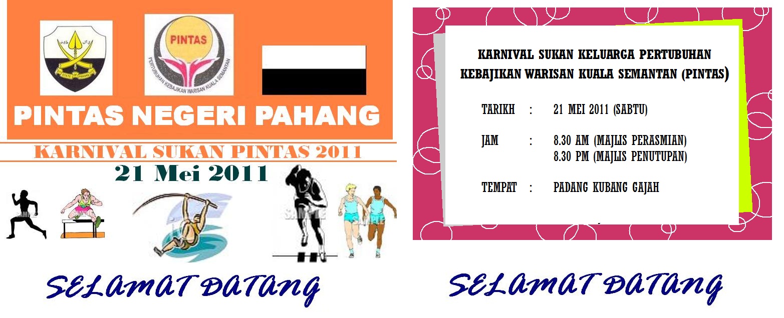 PINTAS NEGERI PAHANG: SELAMAT DATANG KE KARNIVAL SUKAN PINTAS NEGERI PAHANG