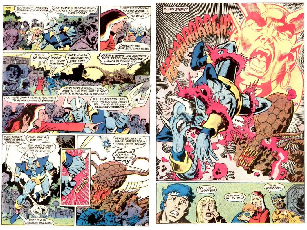 Dave's Comic Heroes Blog: Blue Devil Creation