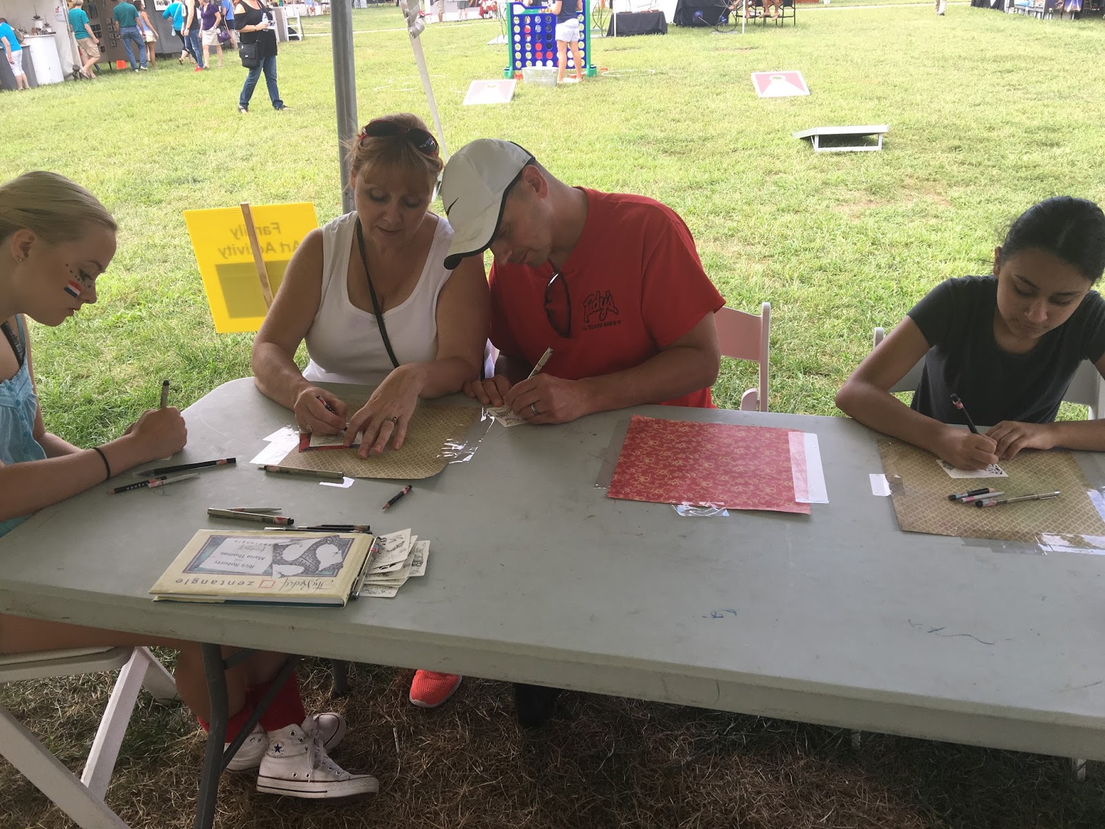 Art Room Blog: Zentanlge Walk-Up Workshop at the Workhouse in Lorton...