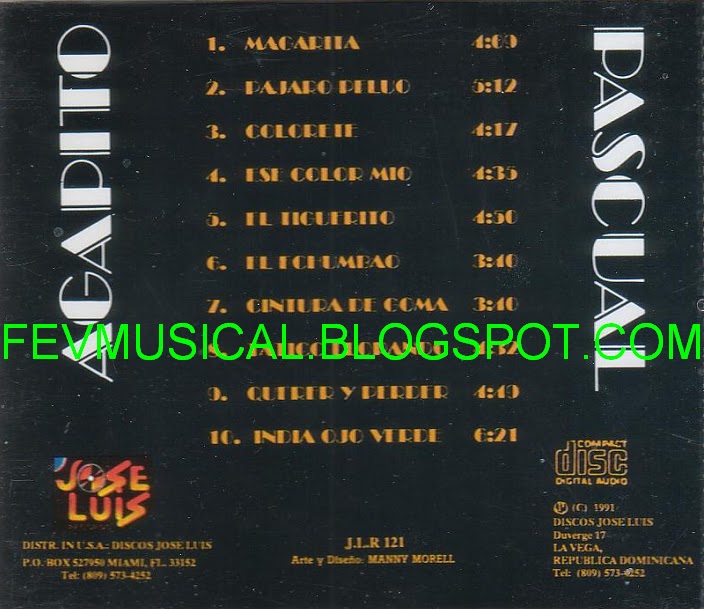 FEV MUSICAL: 1991 - Agapito Pascual & Su Conjunto (Jose Luis)