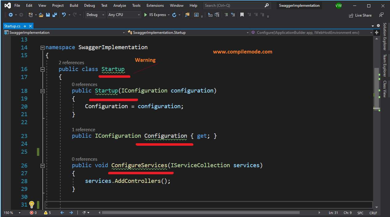 Fix Missing XML comment for Publicly Visible Type or Member