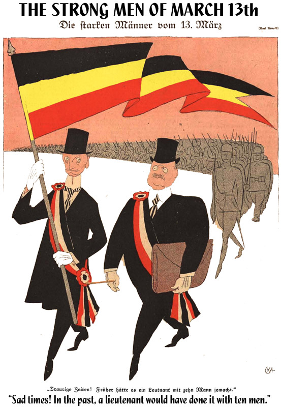 Berge's Cartoon Blog: Der Kapp-Putsch Kaputt Ist