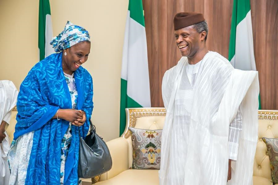 Photos of President Buhari's son, Yusuf with VP Osinbajo at the ...
