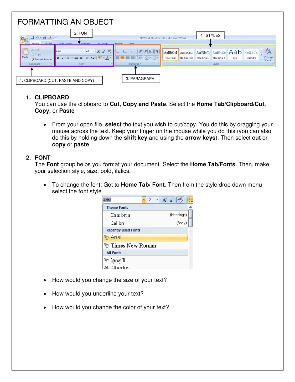 Writing Center Workshops: Microsoft Word for Beginners