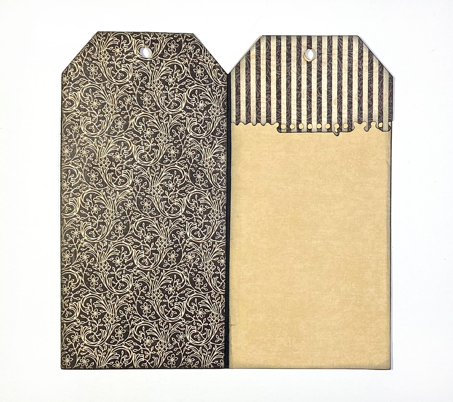 A Unique Tag and Pocket Valentine Card