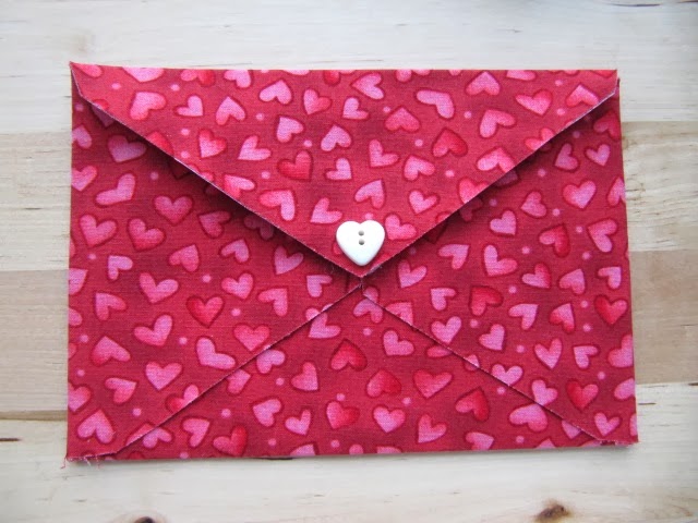 Sew Many Ways...: Easy No Sew Fabric Envelope Tutorial…Perfect for ...