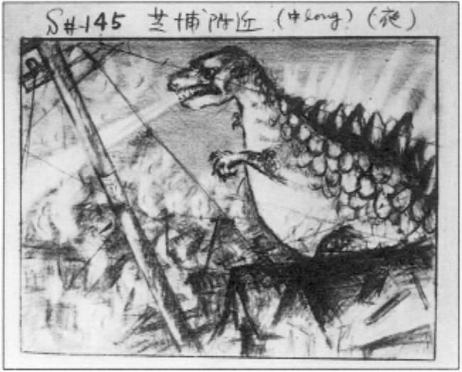 Explosive Vintage Godzilla (1954) Storyboards « Film Sketchr