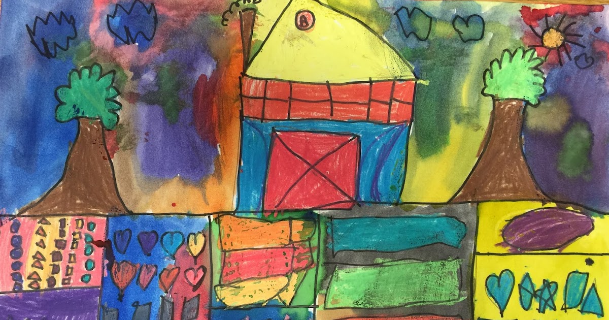 Mrs. Harris' art room: 1st grade Heather Galler folk art landscapes and ...