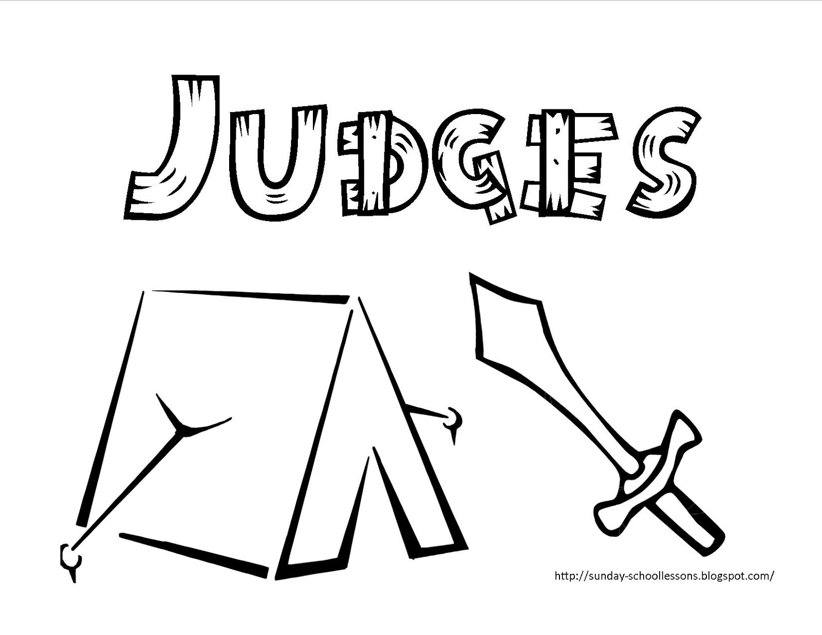 Bible Judges Ehud Coloring Sheet Sketch Coloring Page