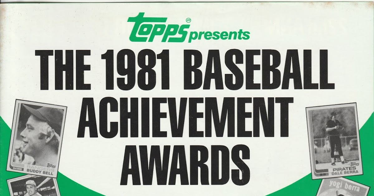 Tim Wallach: Topps 1981 Baseball Achievement Awards Program