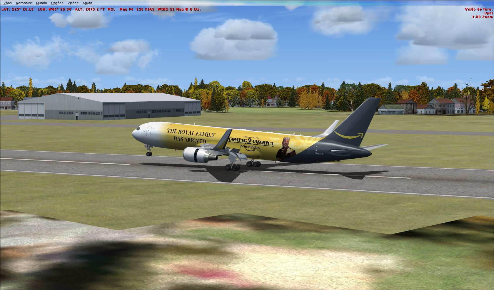 Aviação Arte: Boeing 767-300ERF Amazon Prime Air (Coming 2 America) SS