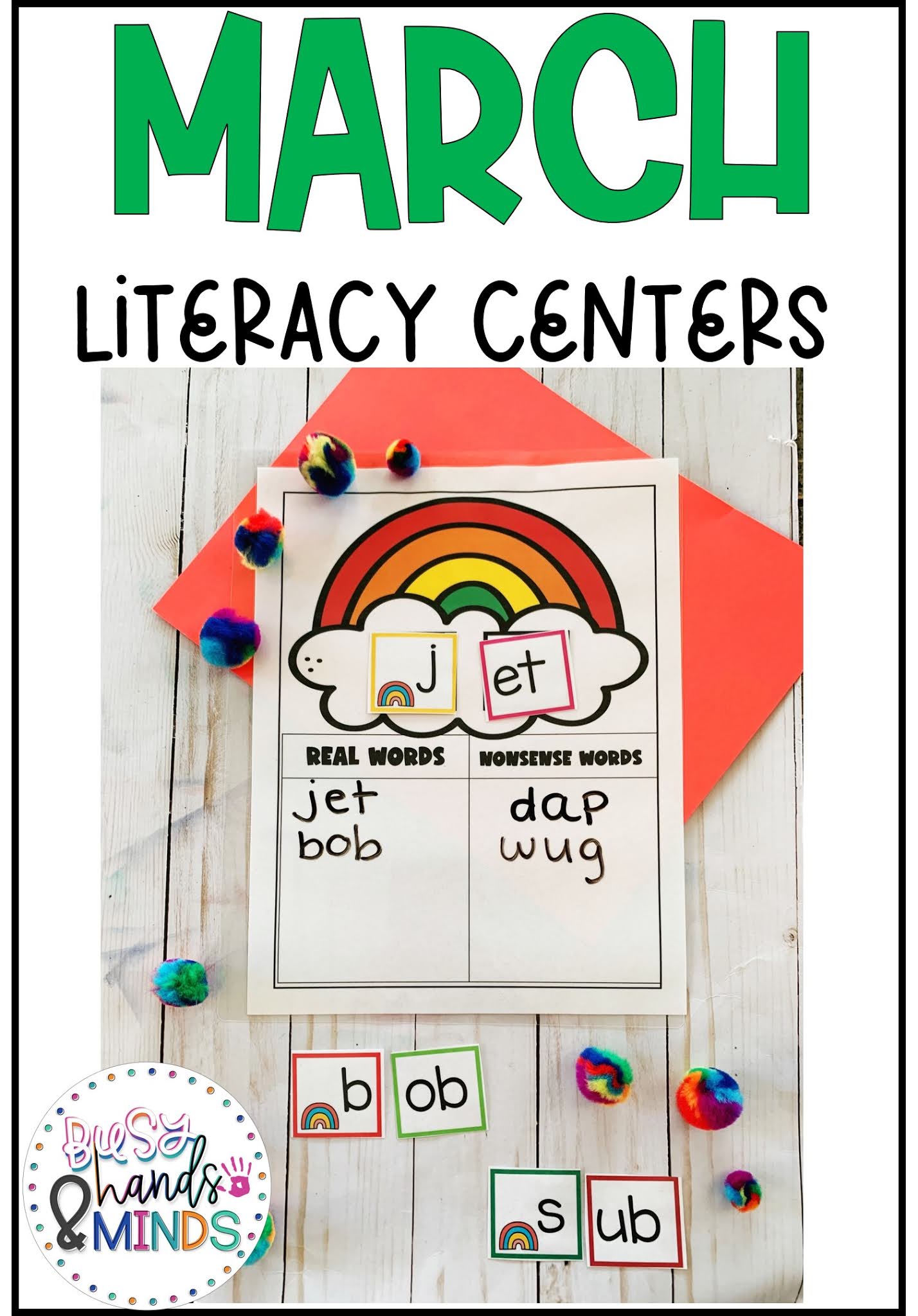 March Literacy Centers | Busy Hands and Minds