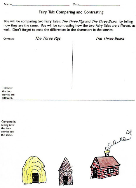 Ima Retired Teacher: Fairy Tale Comparing and Contrasting Activity 2