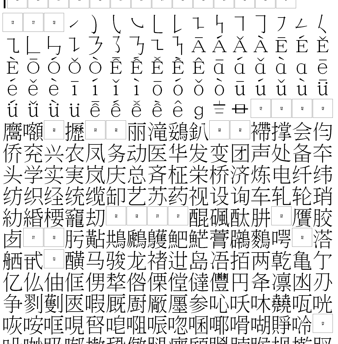 童言无忌 Tabooless Babble 统一码图案和特殊字符 Unicode Block Private Use Area Ue000 Uf8ff Adobe 明体 Std L