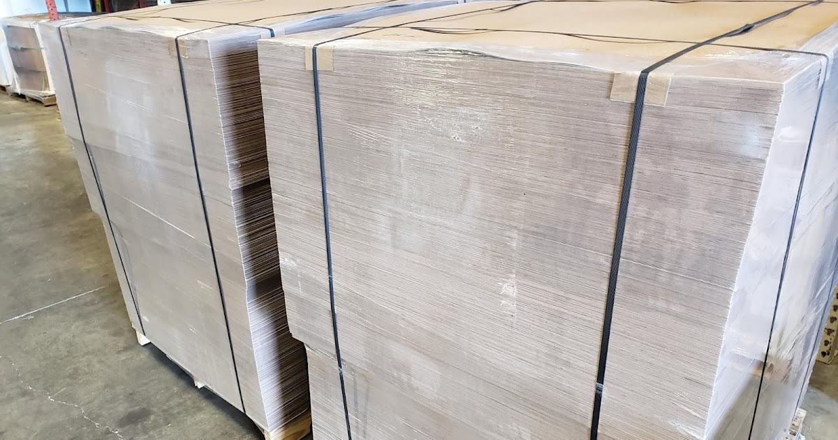 40" x 48" Clay Coated Chipboard Slip Sheet