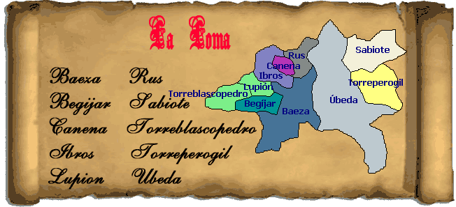 JAEN " Paraiso Andaluz ": Comarcas de Jaen, Pueblos y Ciudades