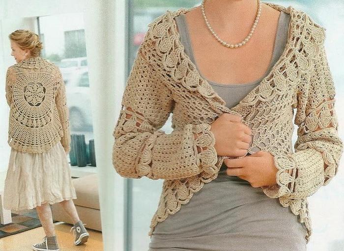 Crochet Cardigan For Women - Circular Cardigan