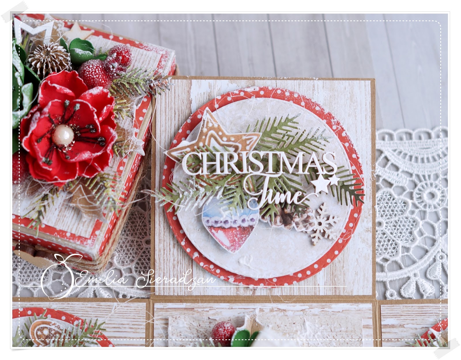 Świąteczny exploding box / A Christmas exploding box - VIDEO TUTORIAL ...