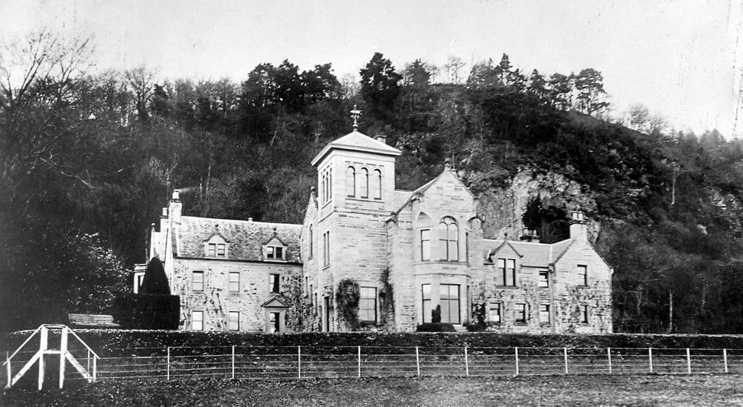 Tour Scotland: Old Photograph Stenton House Caputh Perthshire Scotland