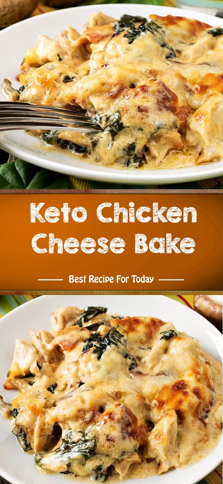 Keto Chicken Cheese Bake