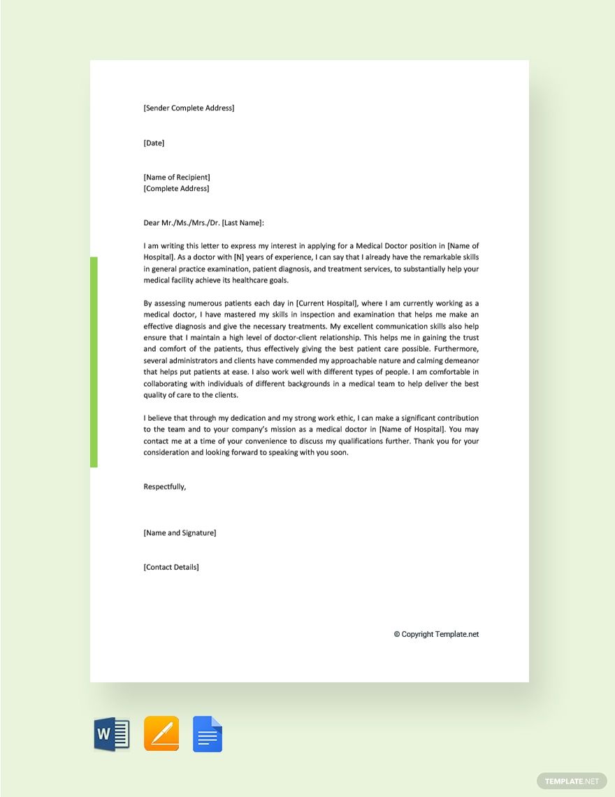 Cover Letter For Doctors Resume Letter Cover Letter For Doctors Resume Letter
