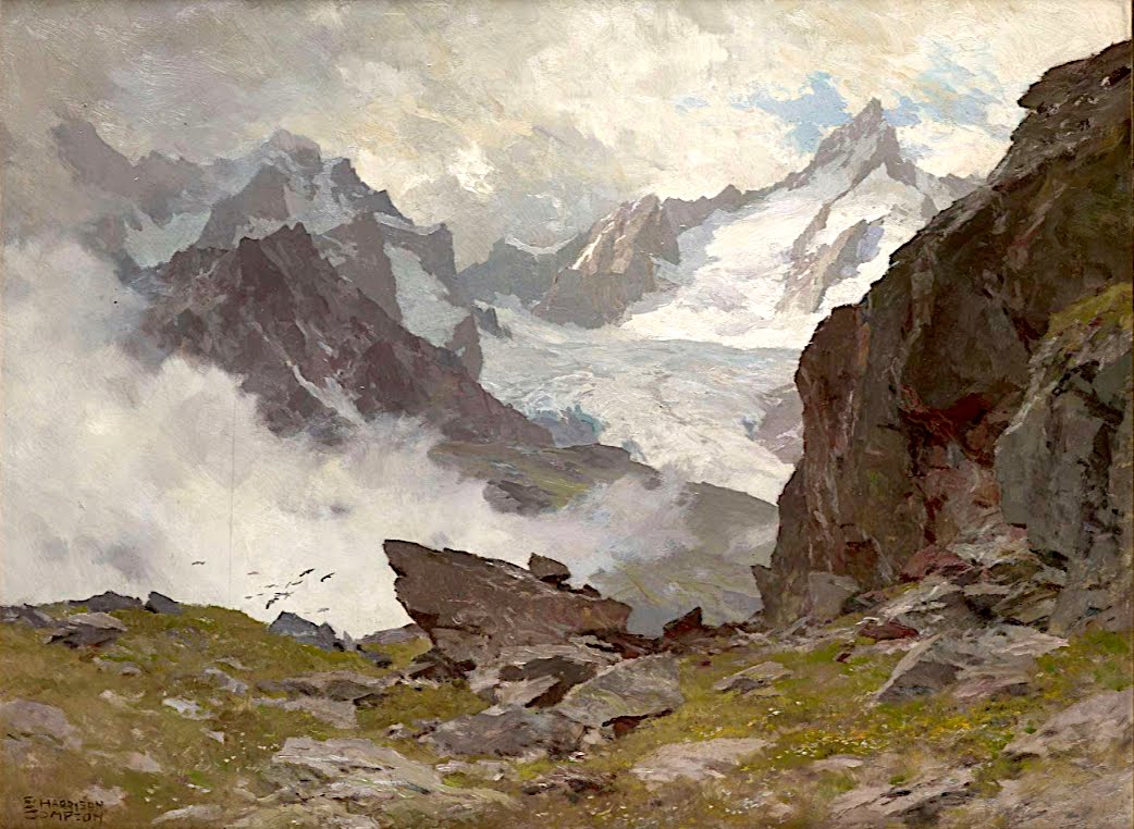 THE ZINALROTHORN PAINTED BY EDWARD H. COMPTON