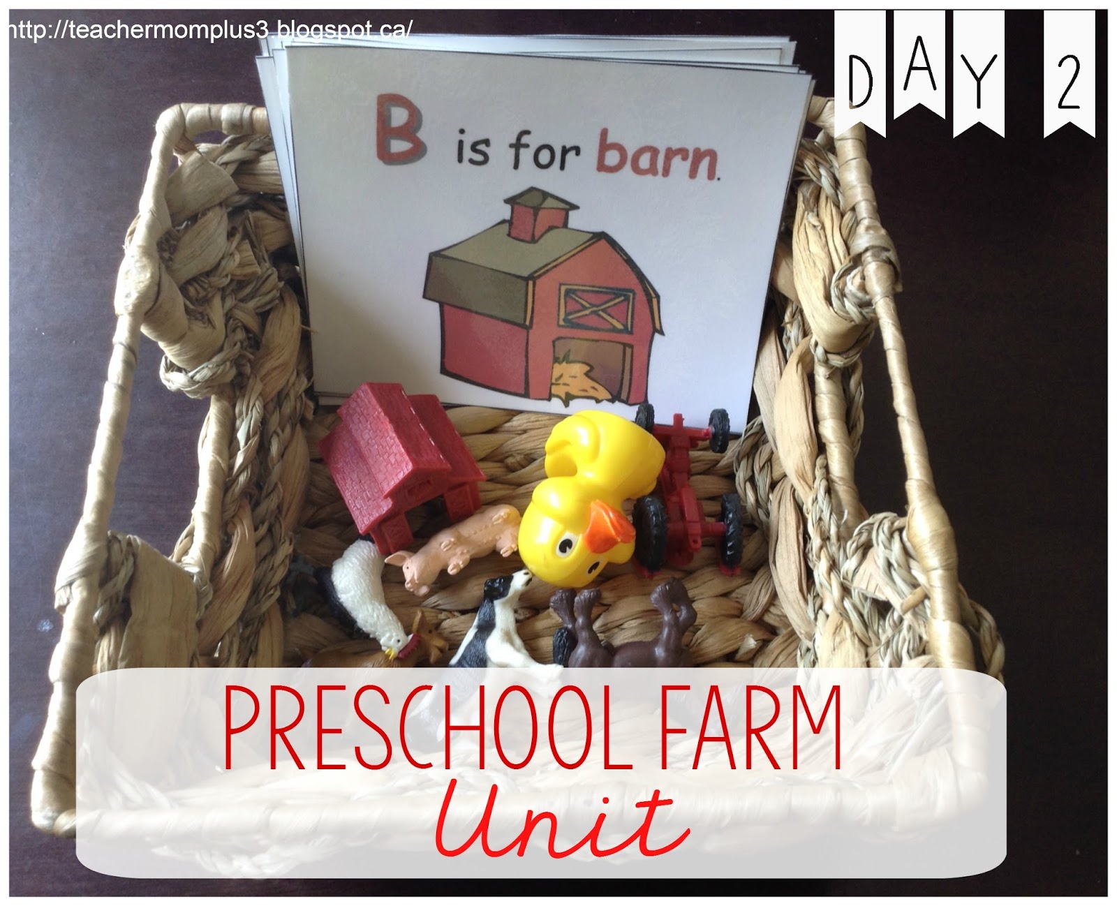 TeacherMomPlus3: Preschool Farm Activities (Day 2)