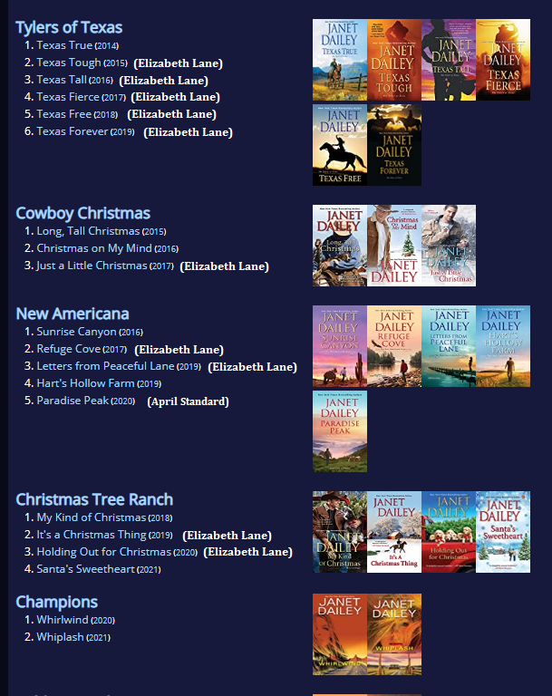 HISTORY IN THE MAKING: Janet Dailey's New Novels