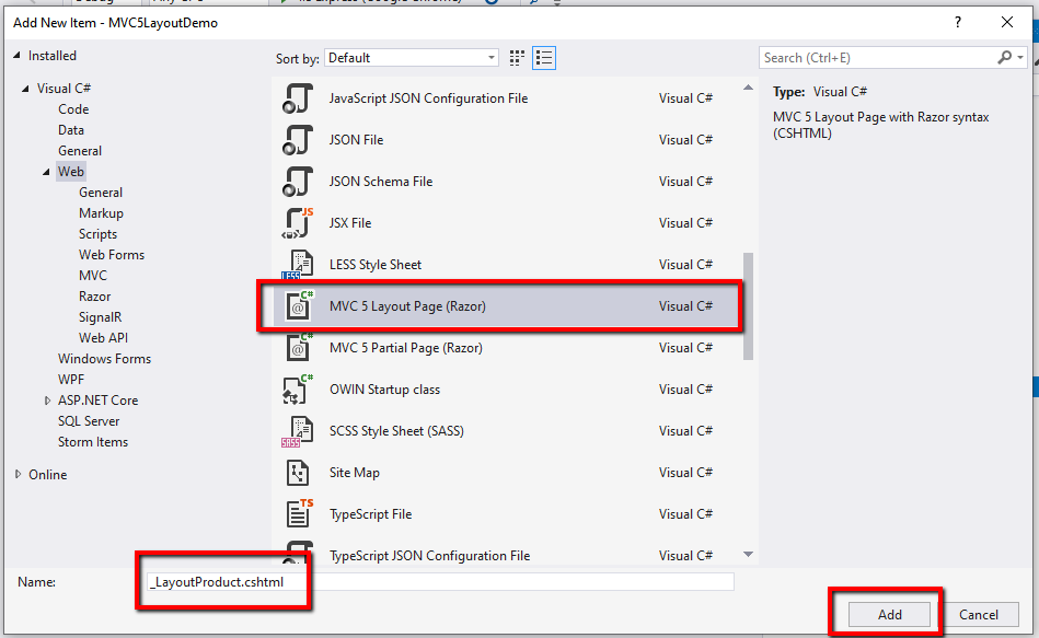 Layout View In Asp Mvc 5 ~ Programming With Shri