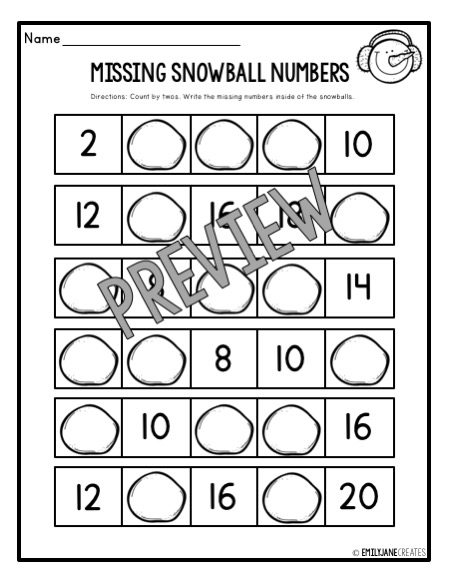 Emily Jane Creates: DECEMBER NO PREP KINDERGARTEN PACKET-OVER 100 PAGES!