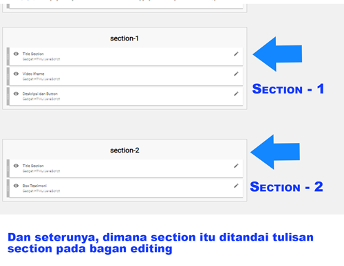 Tutorial Landingpage Blogspot: Cara Menghapus Section Yang Tidak Penting