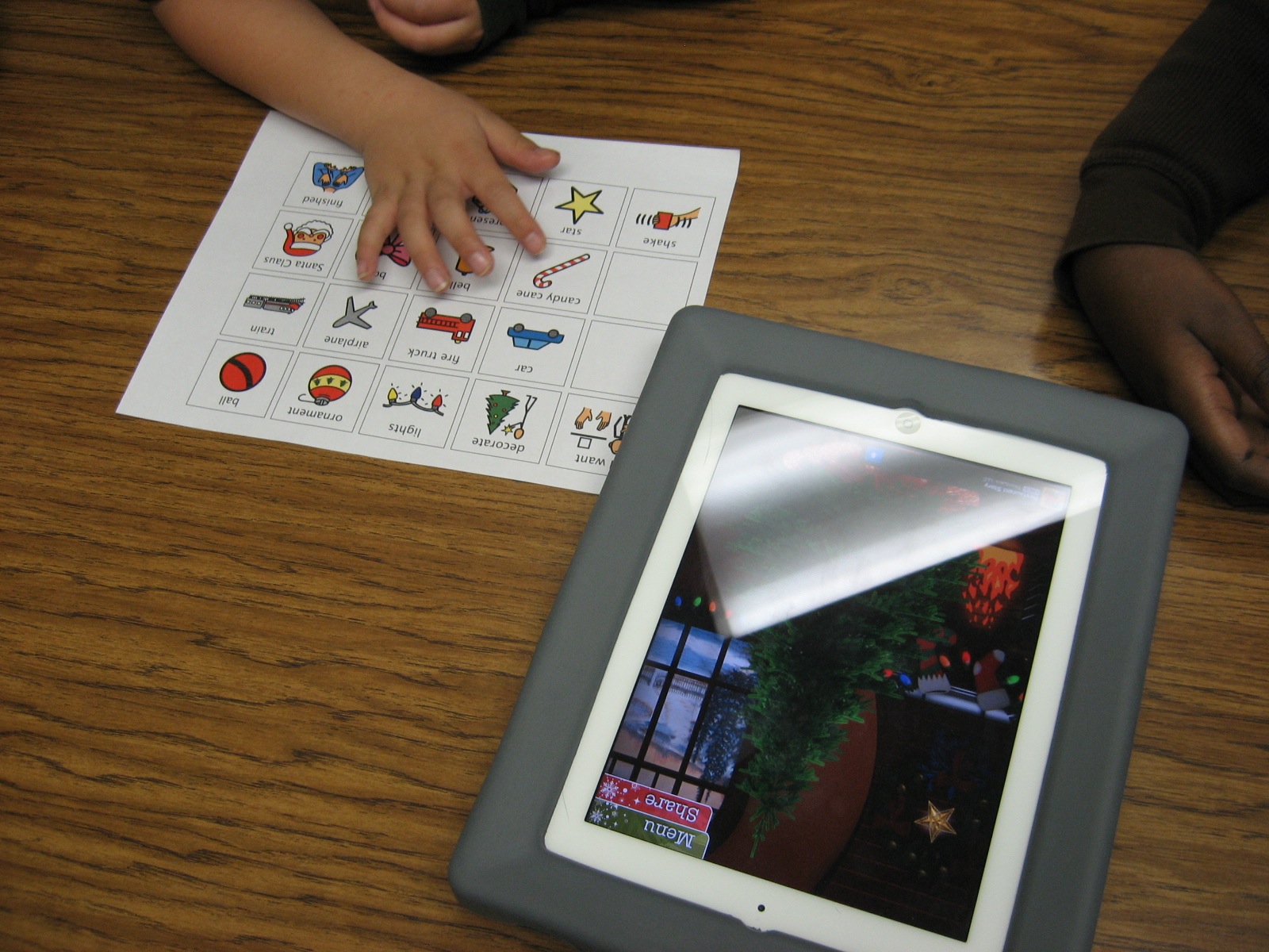 Chapel Hill Snippets: O Christmas Tree App with Communication Board