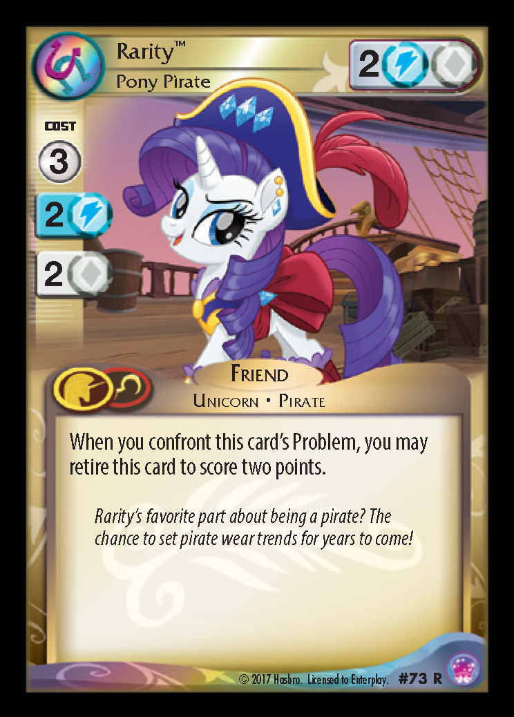 MLP Rarity, Pony Pirate CCG Cards | MLP Merch